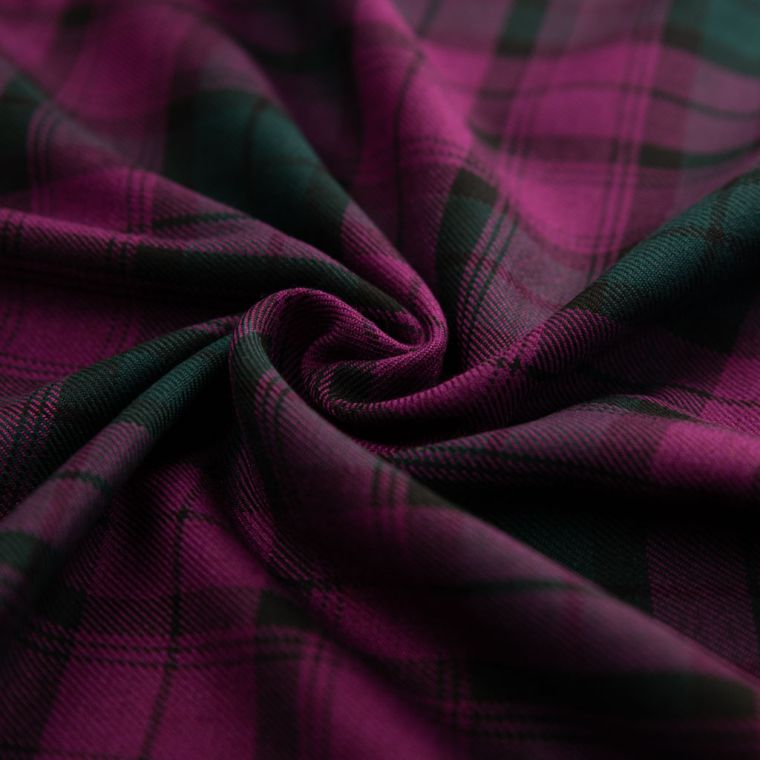 Tartan chiffon fabric store