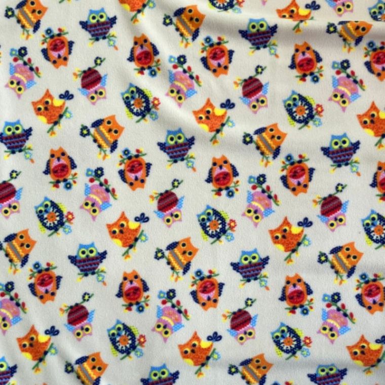 patterned fleece material